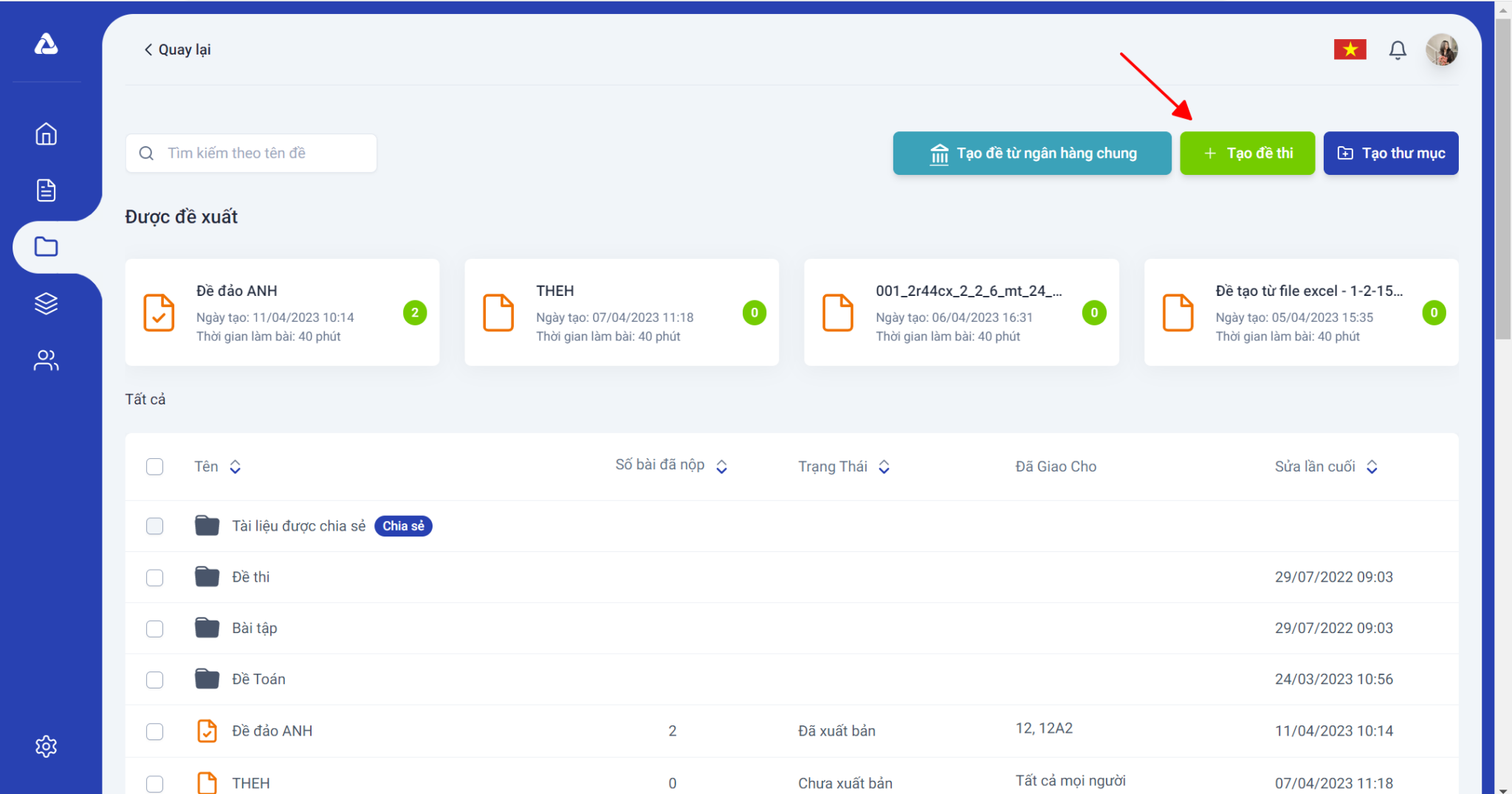 Tạo đề thi từ File PDF, Docx - Hướng dẫn sử dụng Azota